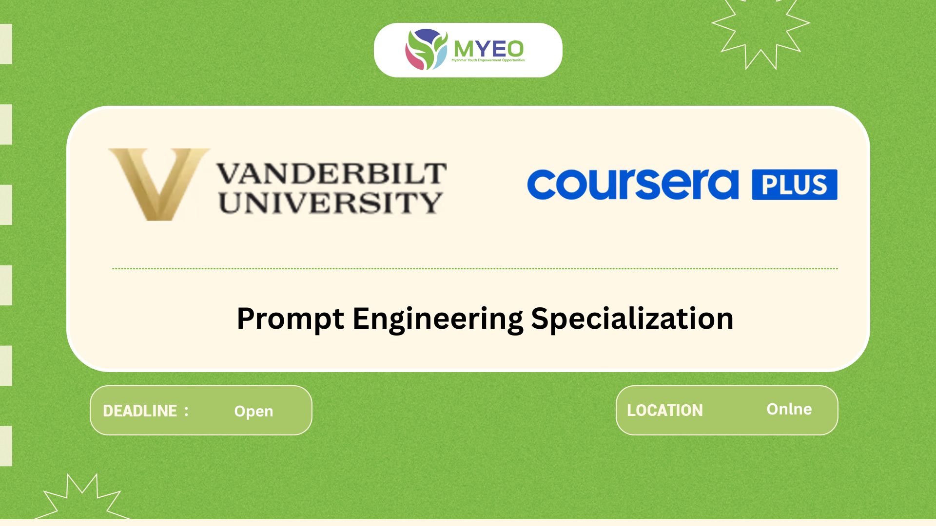 Prompt Engineering Specialization - MYEO, Myanmar Youth Empowerment ...